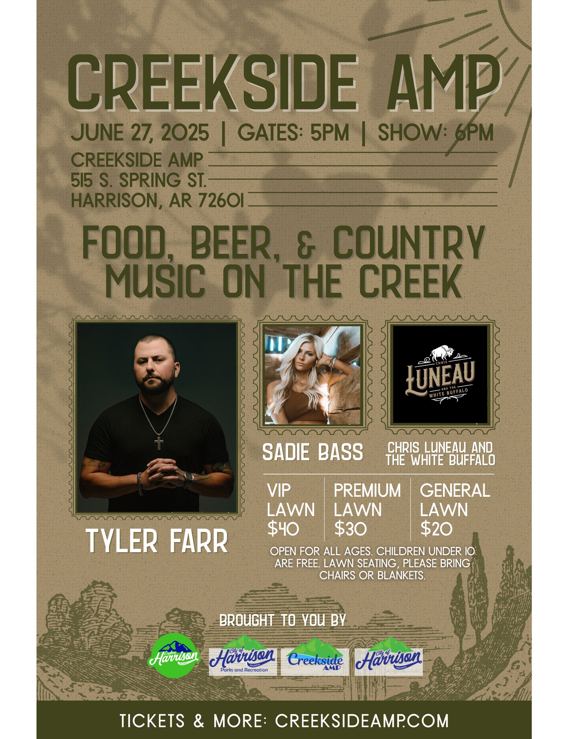 CREEKSIDE AMP’S FIRST CONCERT – TYLER FARR on Friday June 27, 2025 ...